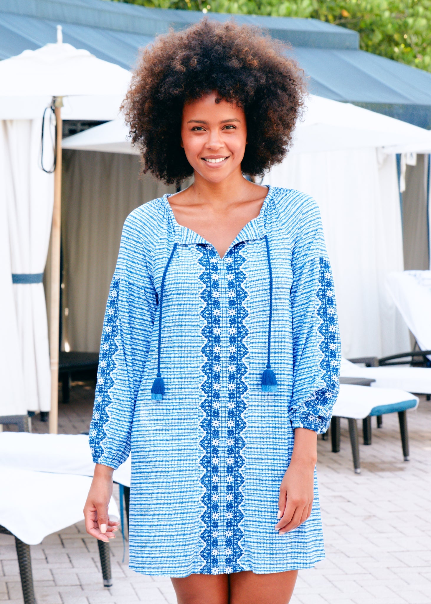 Charleston Embroidered Tassel Cover Up – Gifting Brands